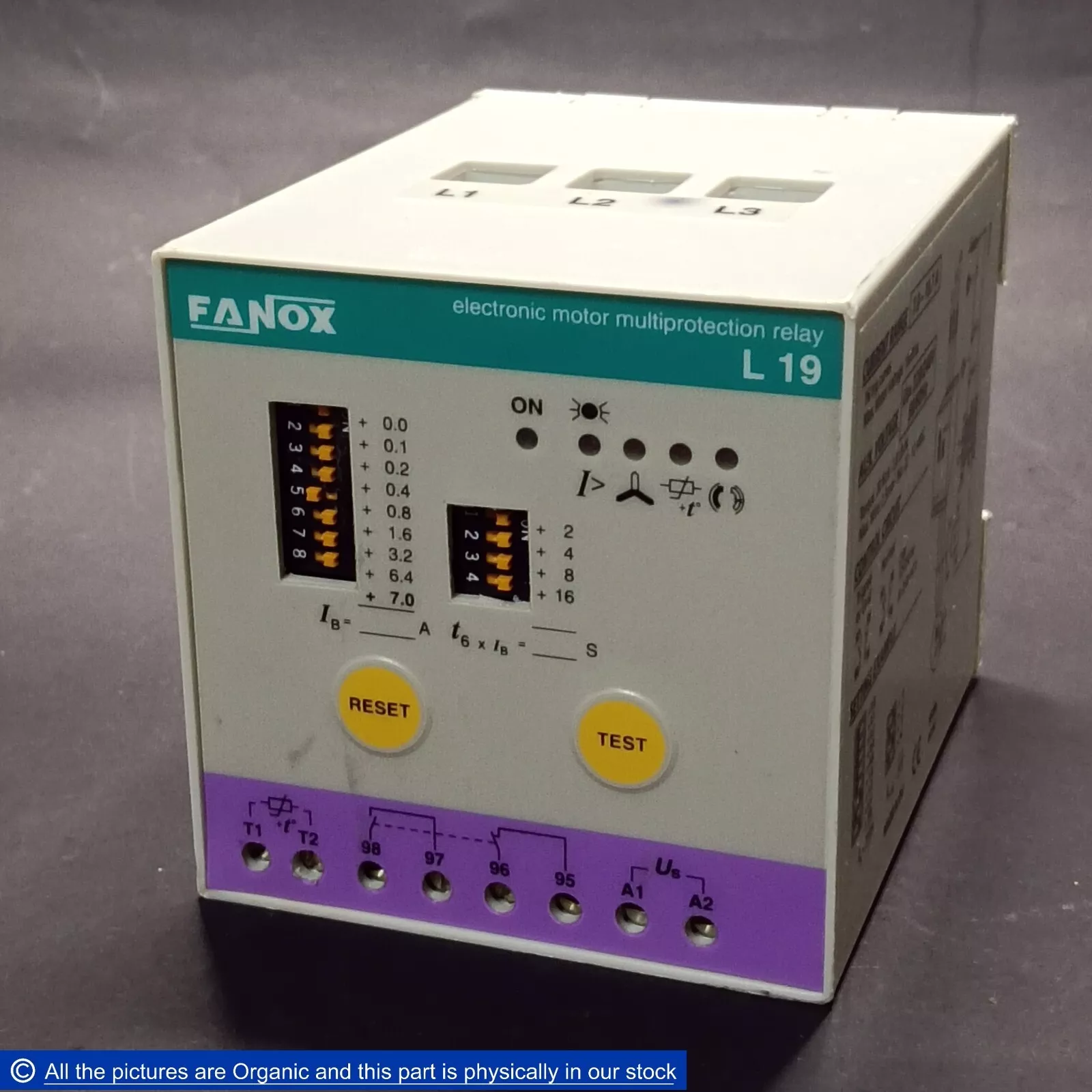 FANOX L19 Electronic Motor Multiprotection Relay L 19 220/240V 7.0-19 ...