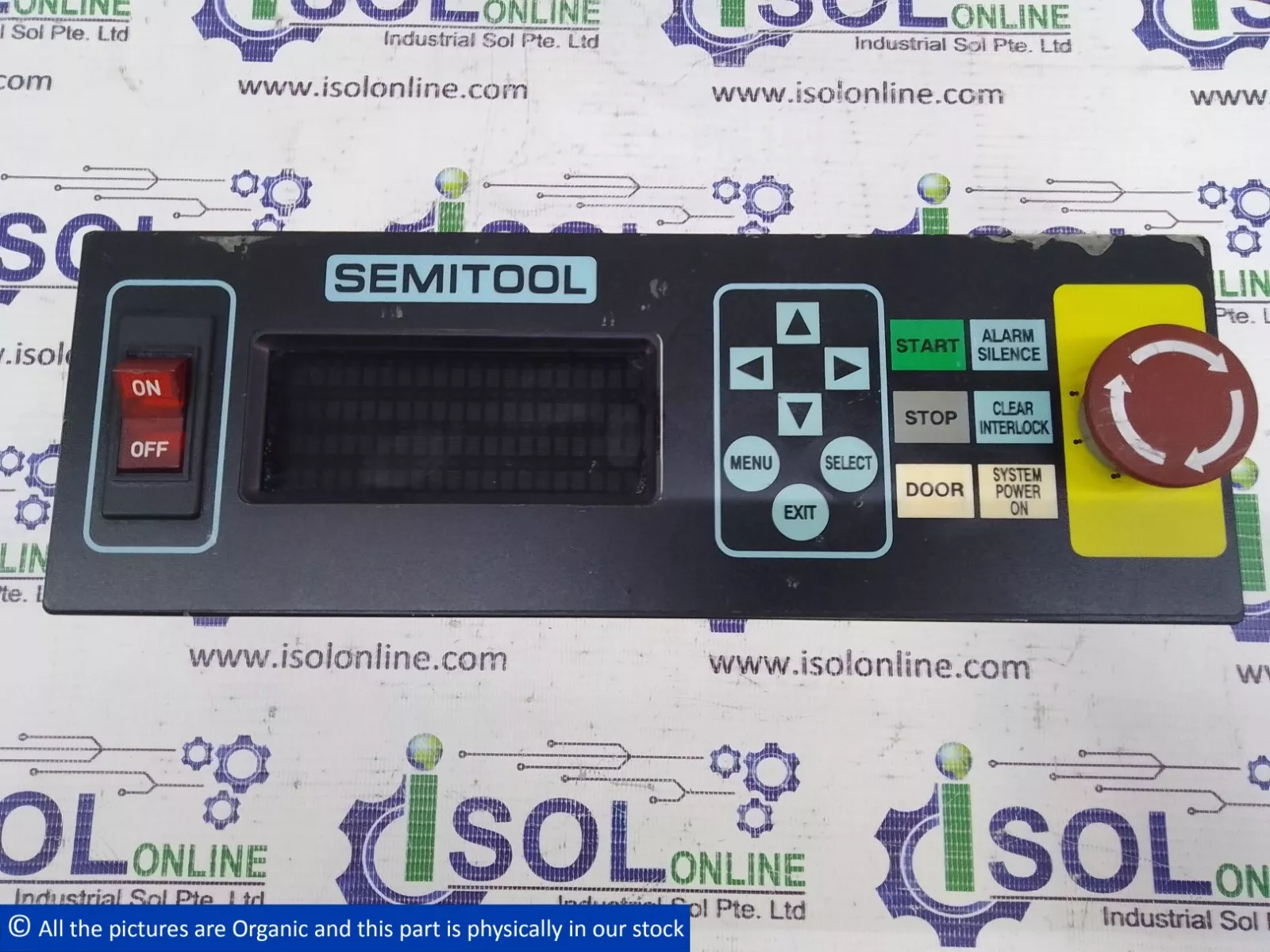 SEMITOOL TA Operator Panel Semitool Storm Systems Semiconductor ...