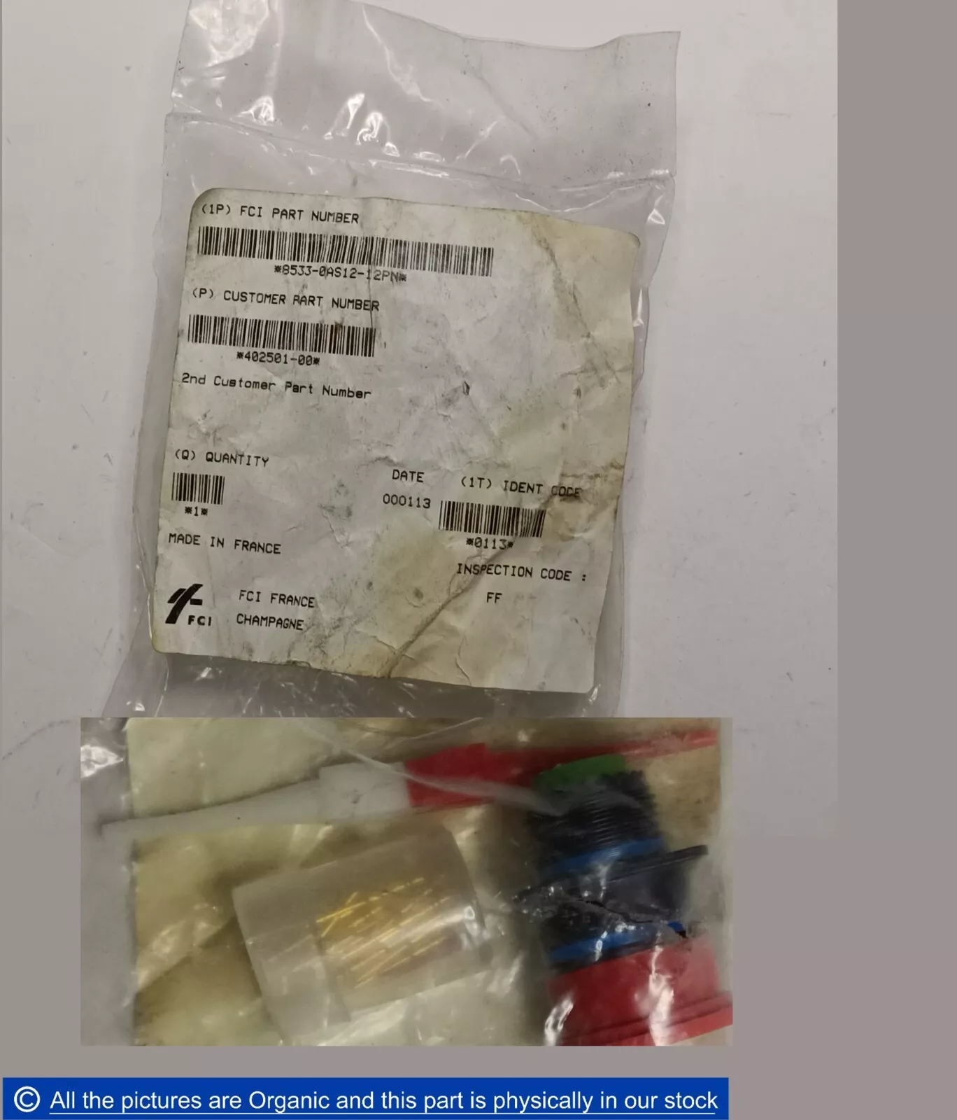 FCI 8533-0AS12-12PN Environmental Connector MIL Ser Male Contact ...