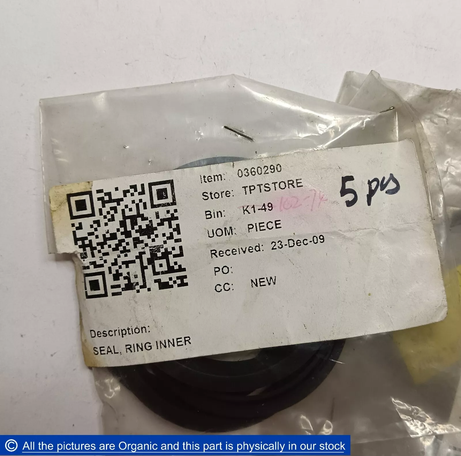 TPTSTORE 0360290 Seal Ring Inner Avionic Store Spares Set Of 5 New