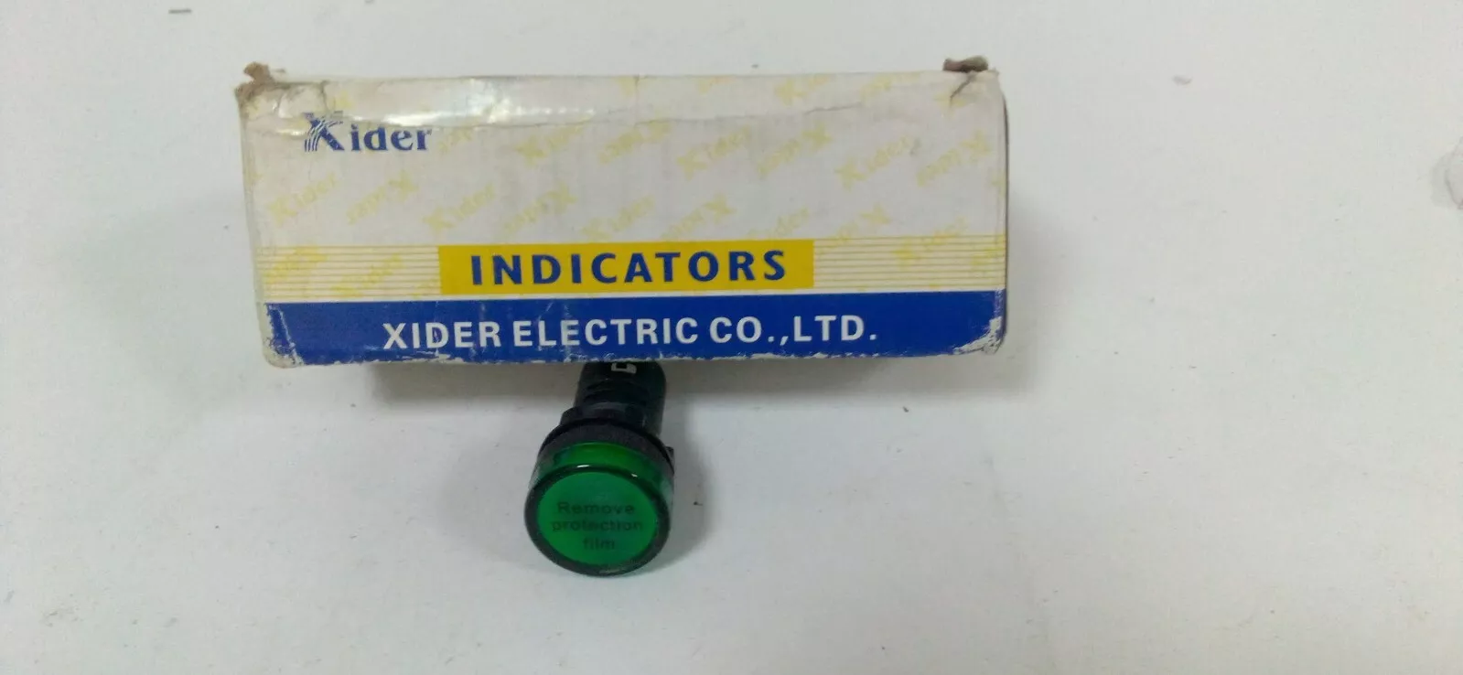 Xider Indicators AD22-22DS LED Indicator Lamp LED Signal Light Green ...