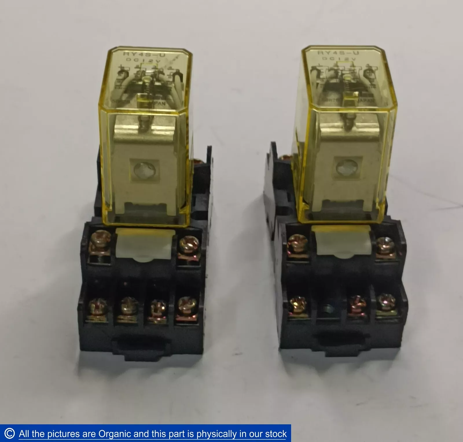 Idec RY4S-U Miniature Relay RY series 4PDT 12VDC W/ SY4S05-A Terminal ...