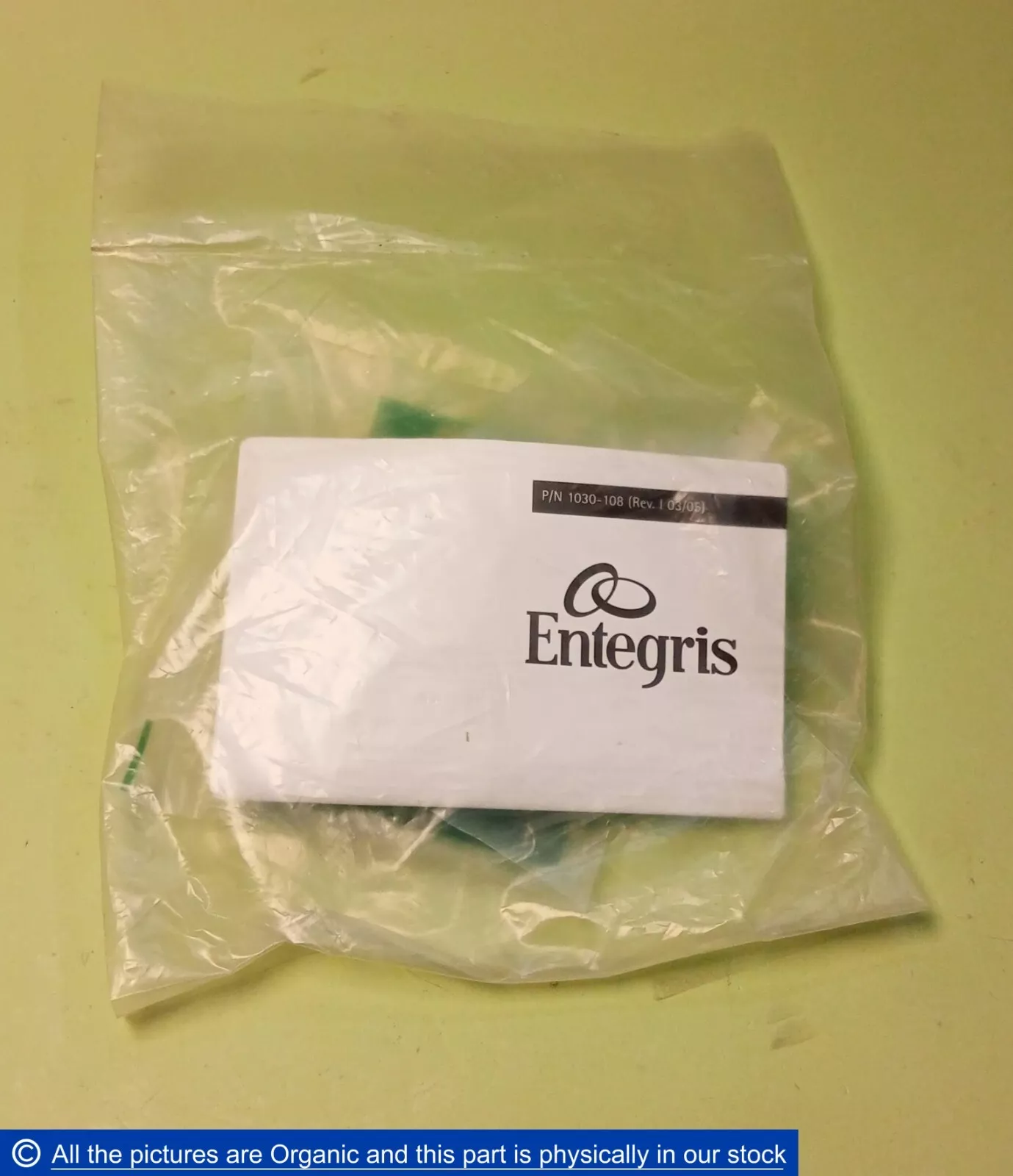 Entegris 1030-108 Rev. I 03/05 Elbow PFA FTF SP Saver 3/8 301612-115 ...