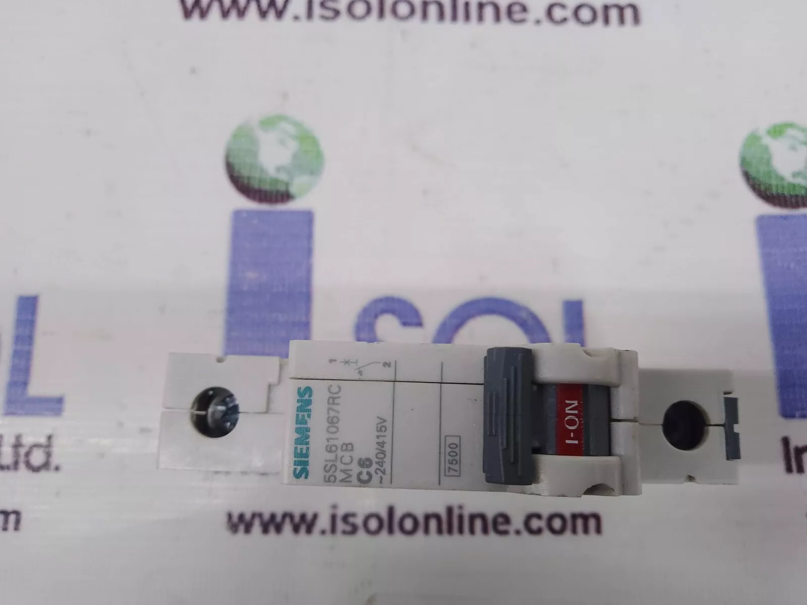 Siemens 5SL6106-7RC MCB 6A 1-pole C Characteristic 7.5 kA 5SL61067RC