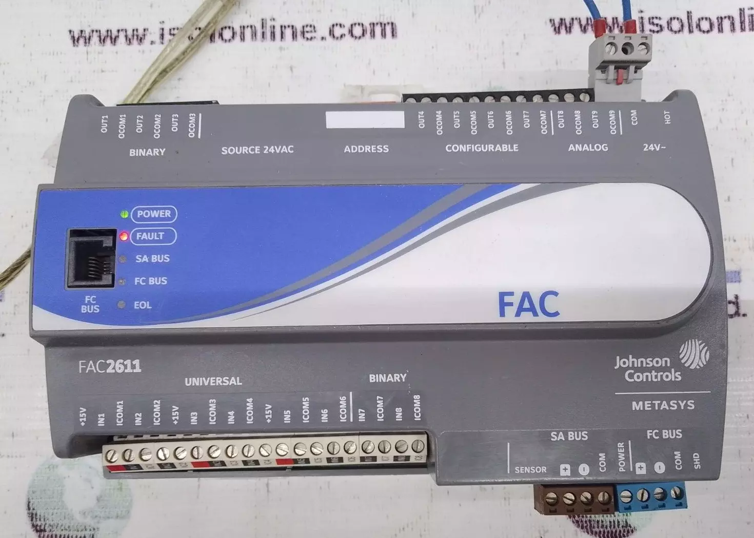 JOHNSON CONTROLS MS-FAC2611-0 Advanced Field Equipment FAC2611 SW Ver 6 ...
