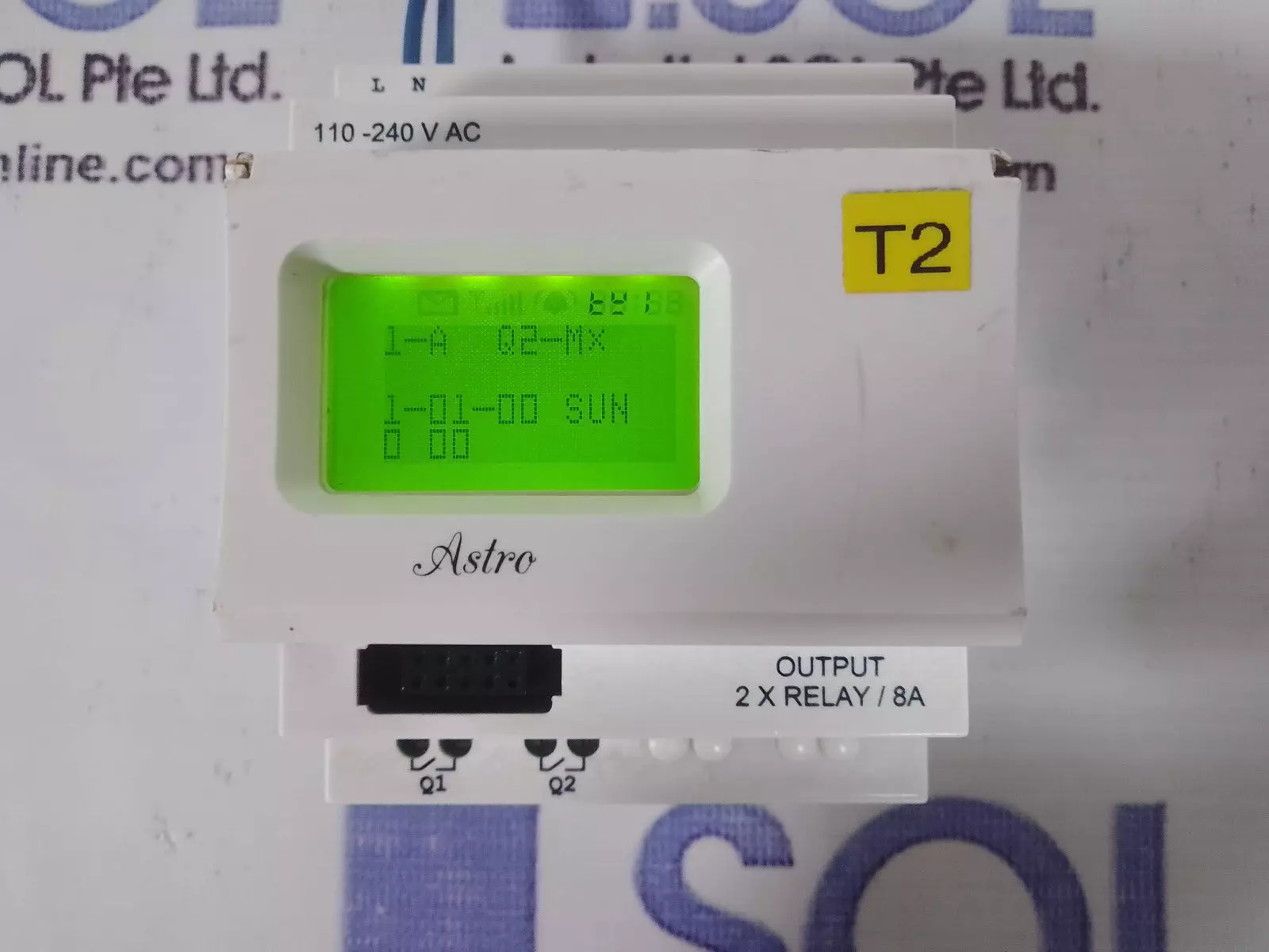 Astro T2DDTO Digital Time Switch Single Phase 110-240 VAC