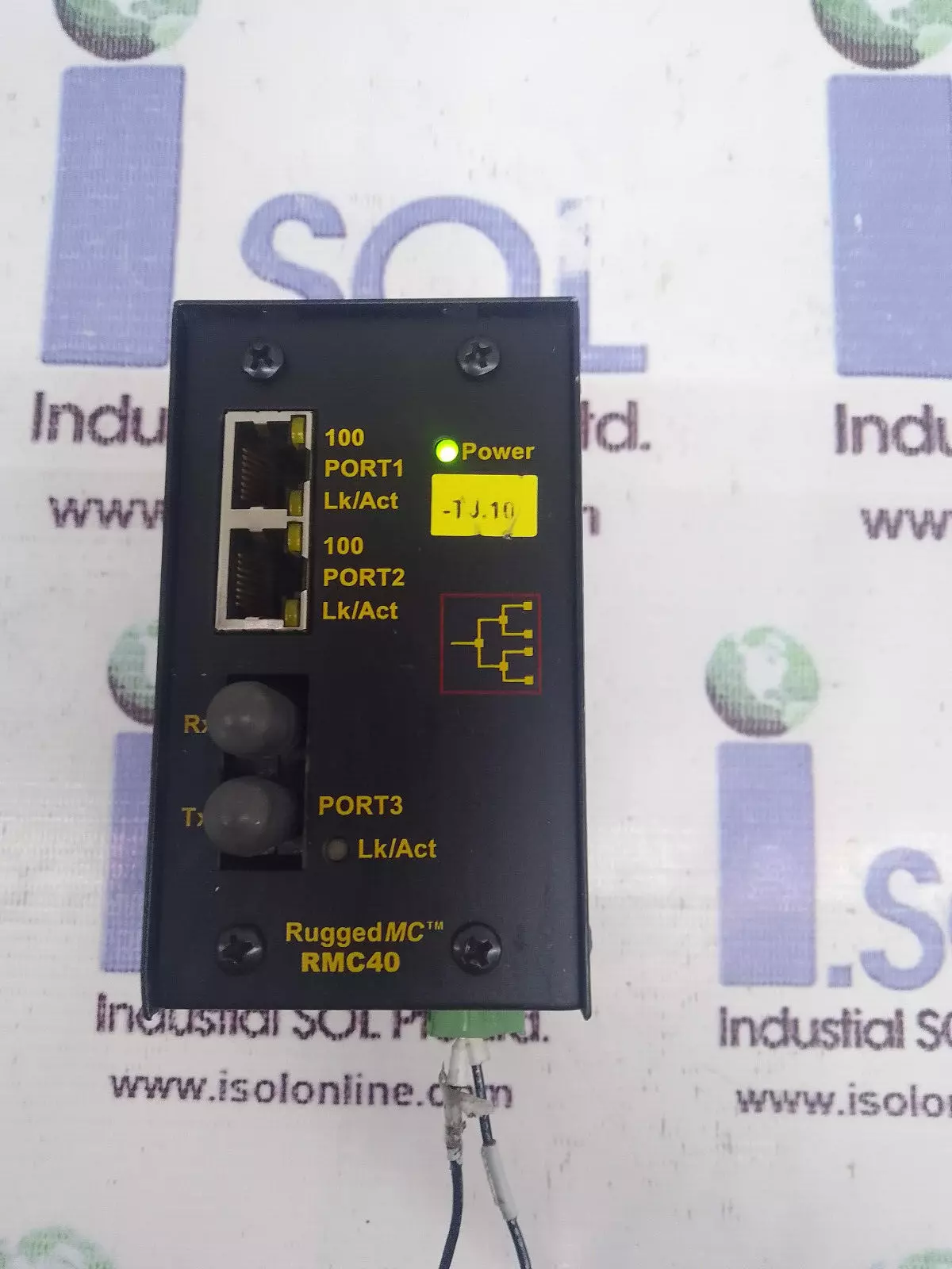 Ruggedcom RMC40-HI-MT00-XX 4-Port Ethernet Media & Speed Converter ...