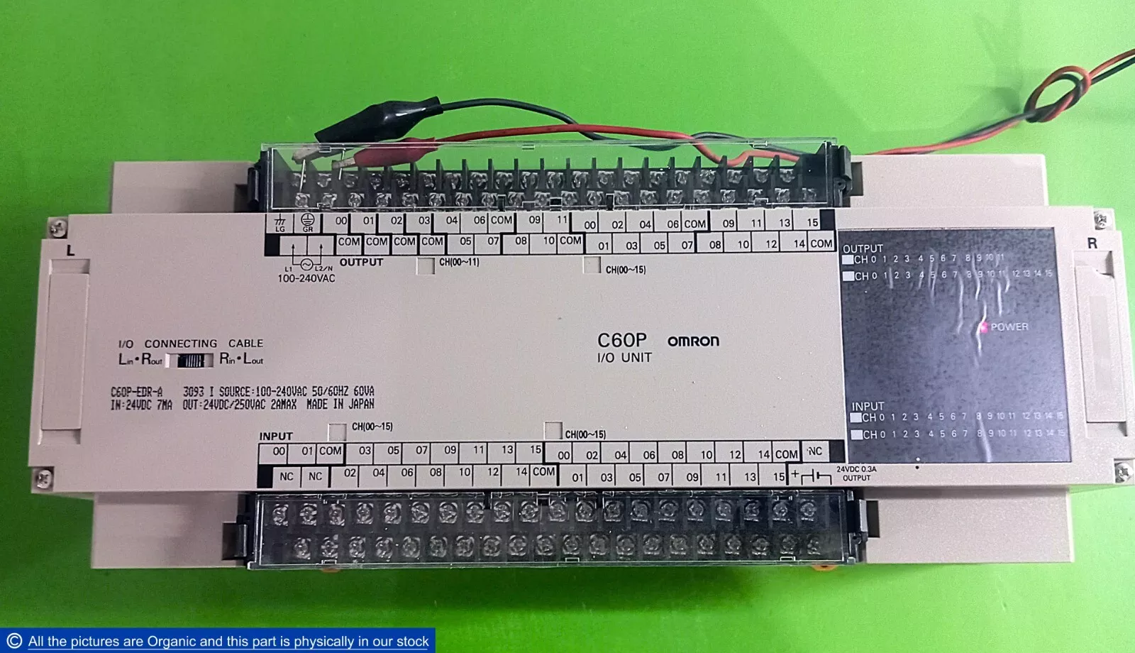 Omron C60P-EDR-A SYSMAC PLC I/O Unit C60P 100-240VAC 60VA C60PEDRA Japan