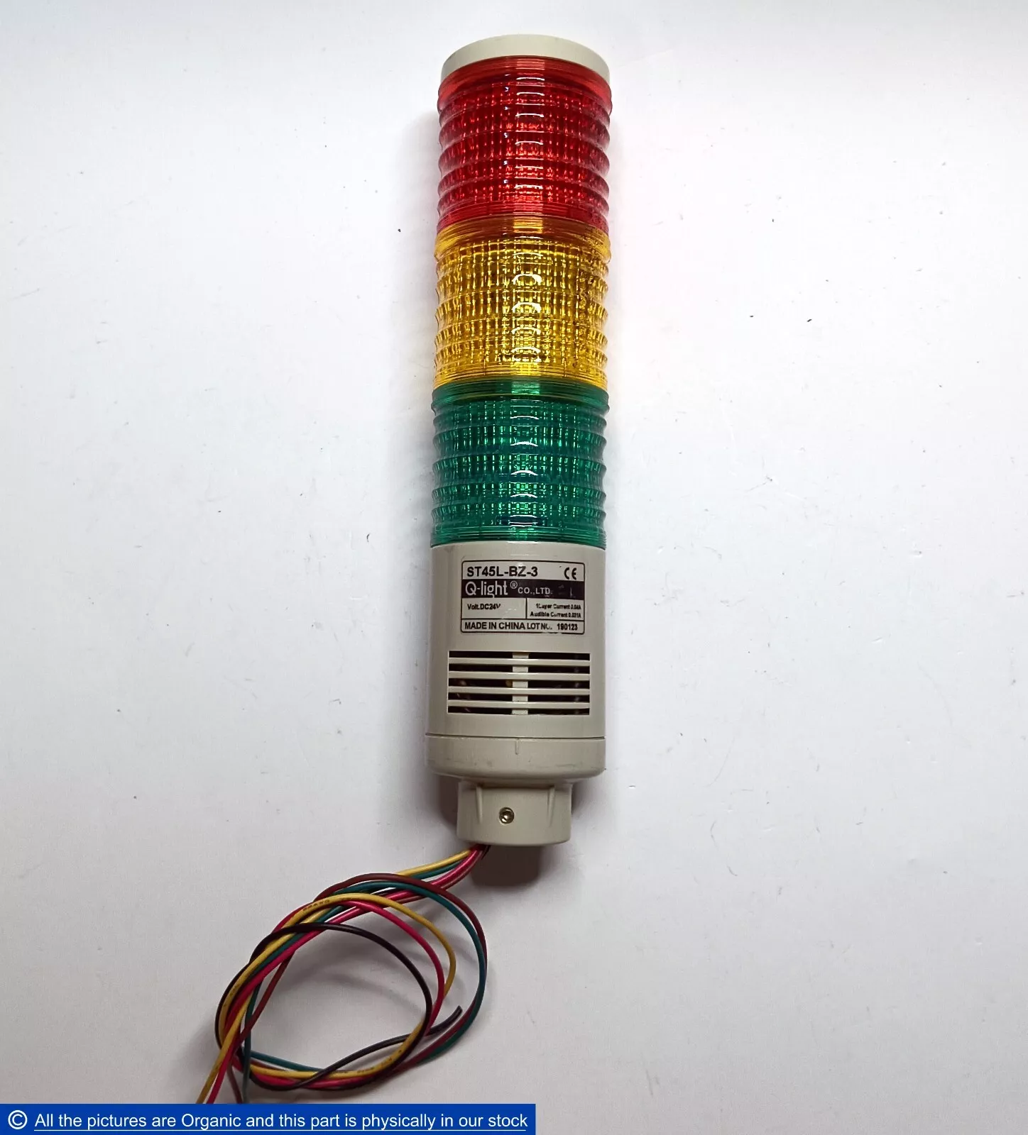 Q-Light ST45L-BZ-3 3-Layer Signal Tower Light 45mm 24VDC ST45L-Series W/ BuzzerLight