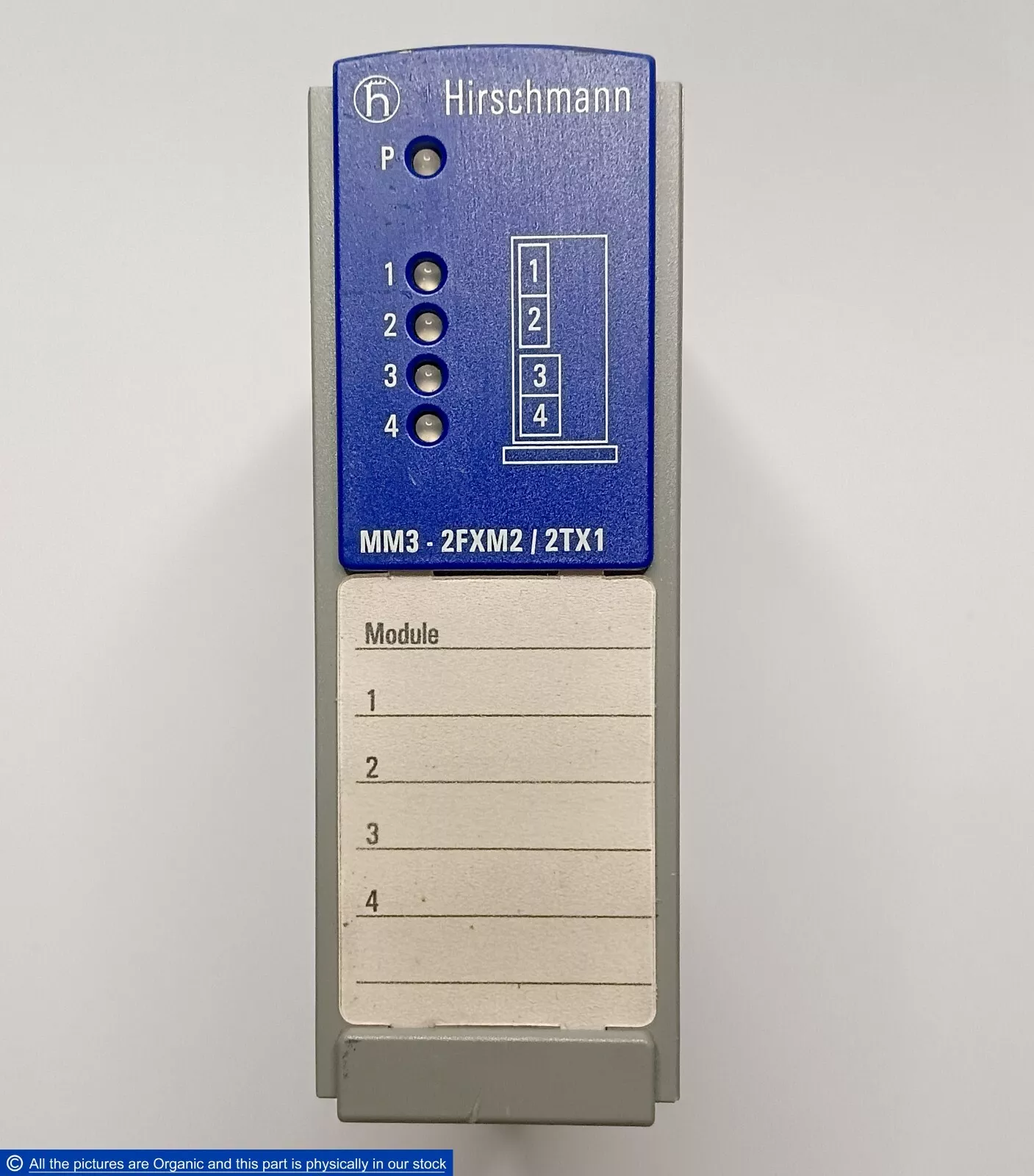 Hirschmann MM3-2FXM2/2TX1 MICE Media Module 2x SC Fiber & RJ45 Ports ...