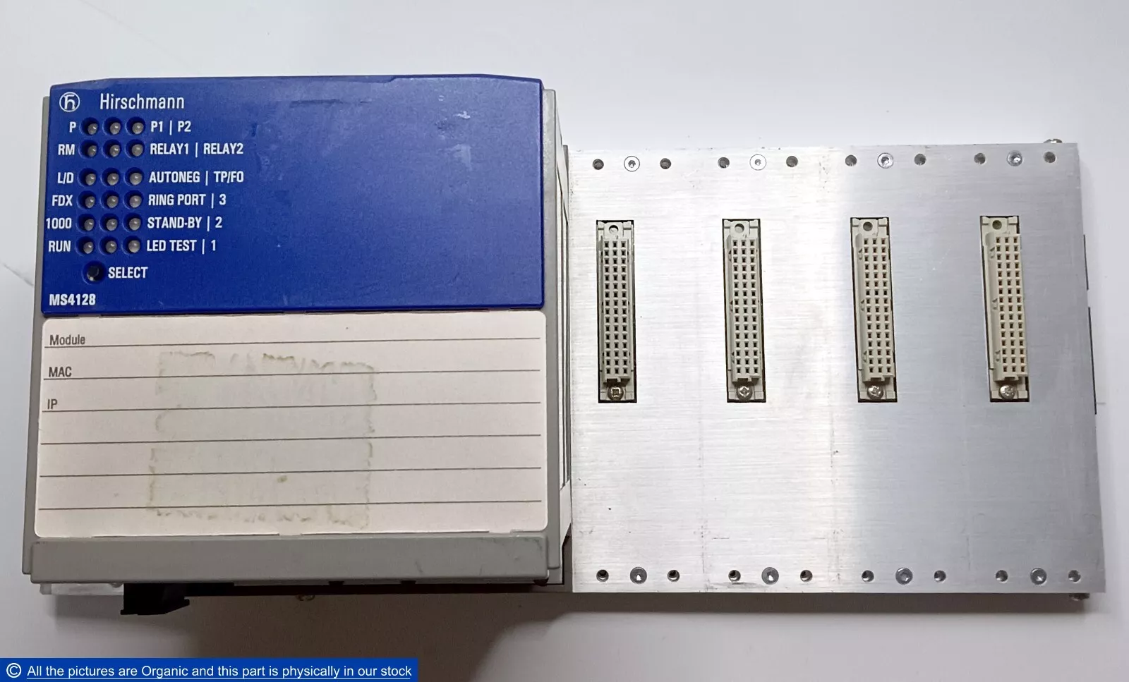 Hirschmann MS4128-L2P Power MICE Switching Module W/ Modular Rack ...