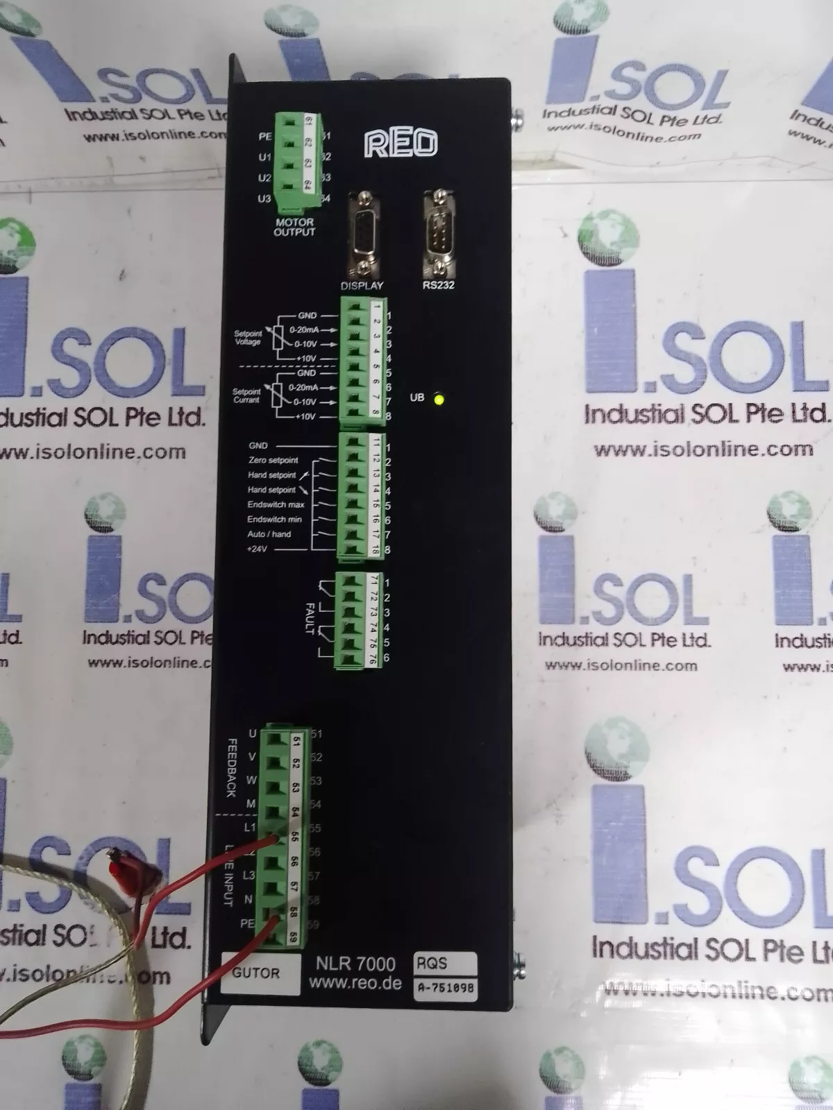 REO NLR 7000-14 Art. 950-0240 Control Unit For Motor-Controlled ...