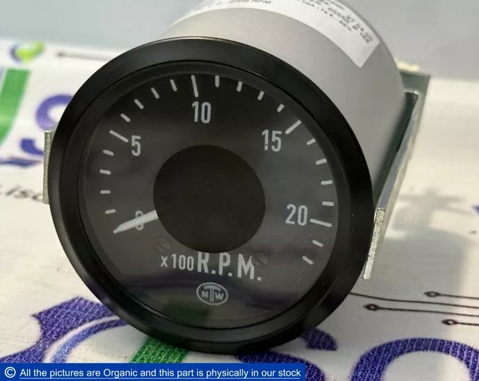 Noris R60 Analog RPM Gauge 0-2200 RPM Industrial Tachometer CL1.5 10VDC ...