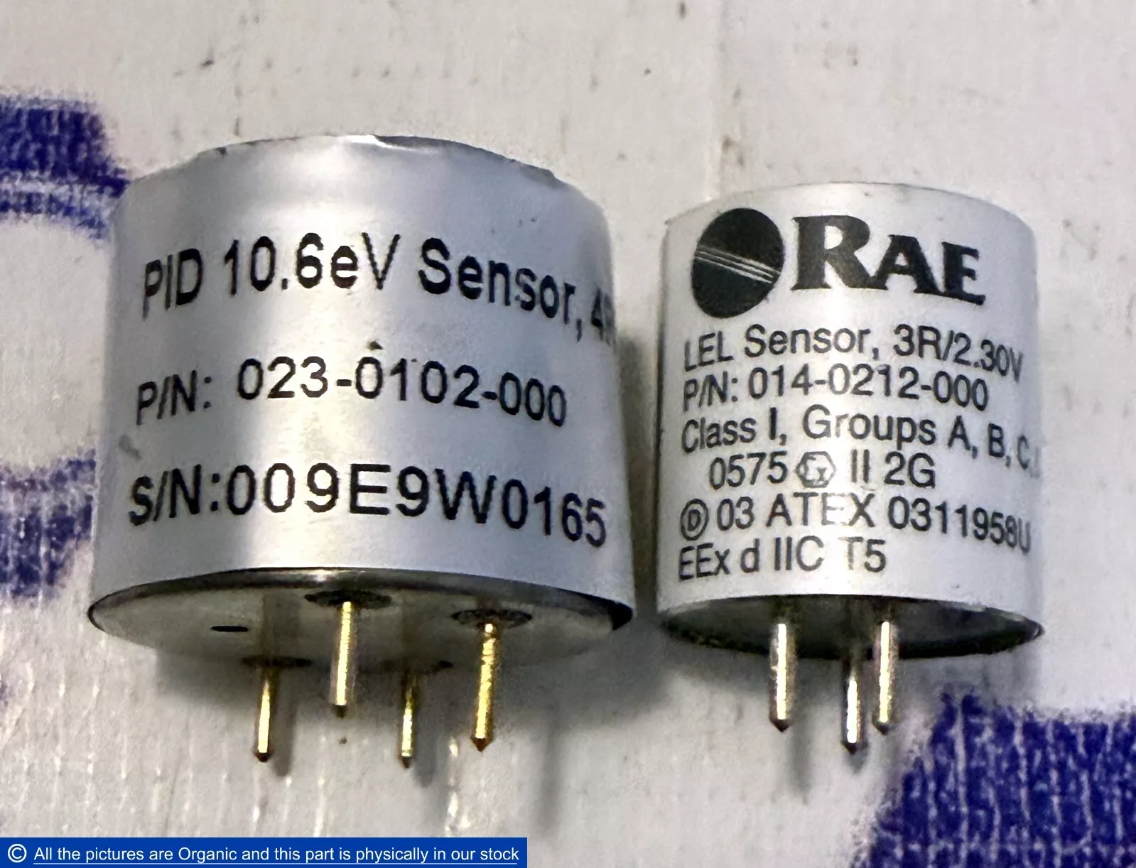 RAE 023-0102-000 PID Sensor 10.6eV W/ 014-0212-000 LEL Sensor EntryRAE ...