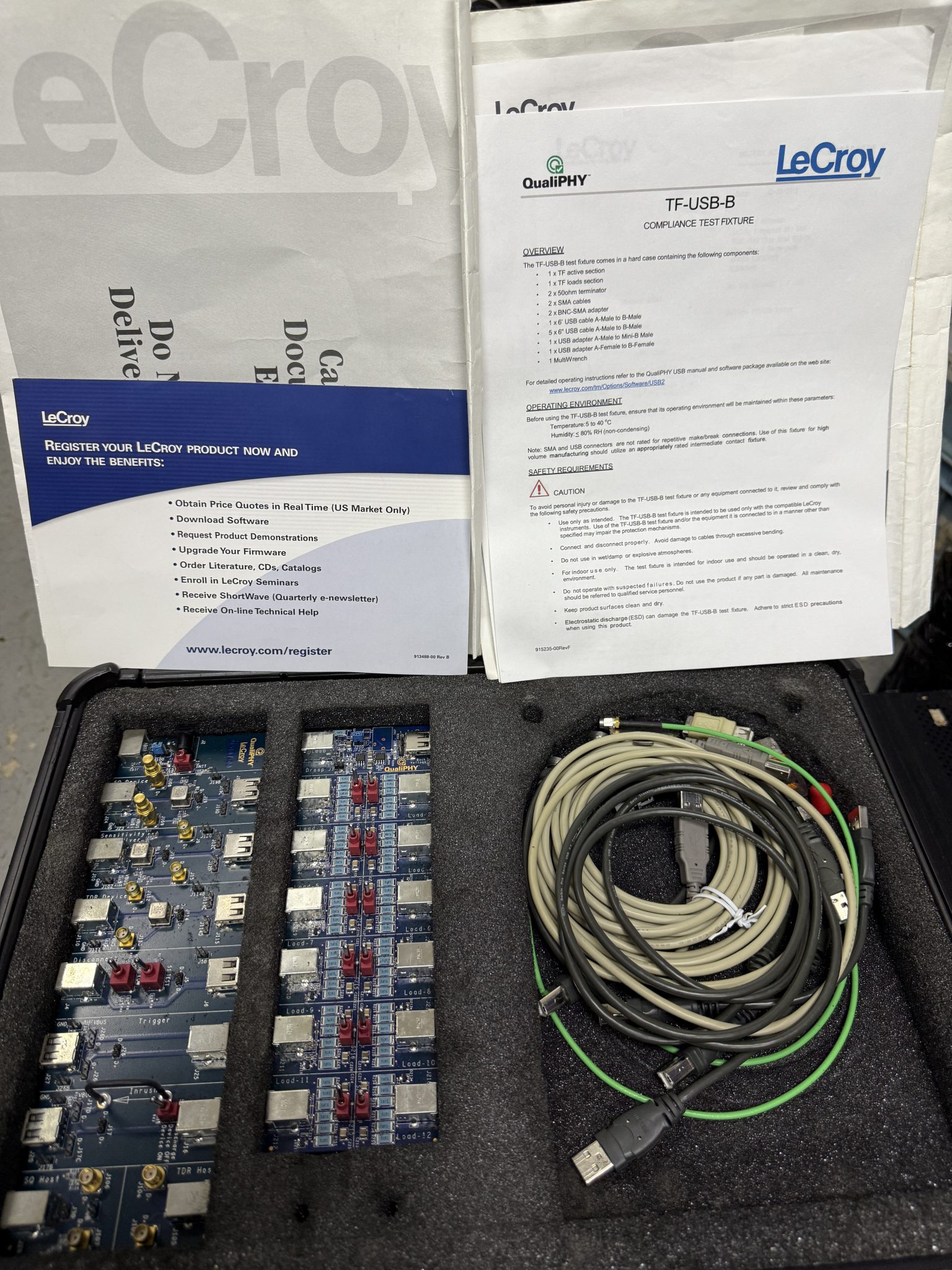 LeCroy TF-USB-B USB 2.0 Compliance Test Fixture System QualiPHY LeCroy ...