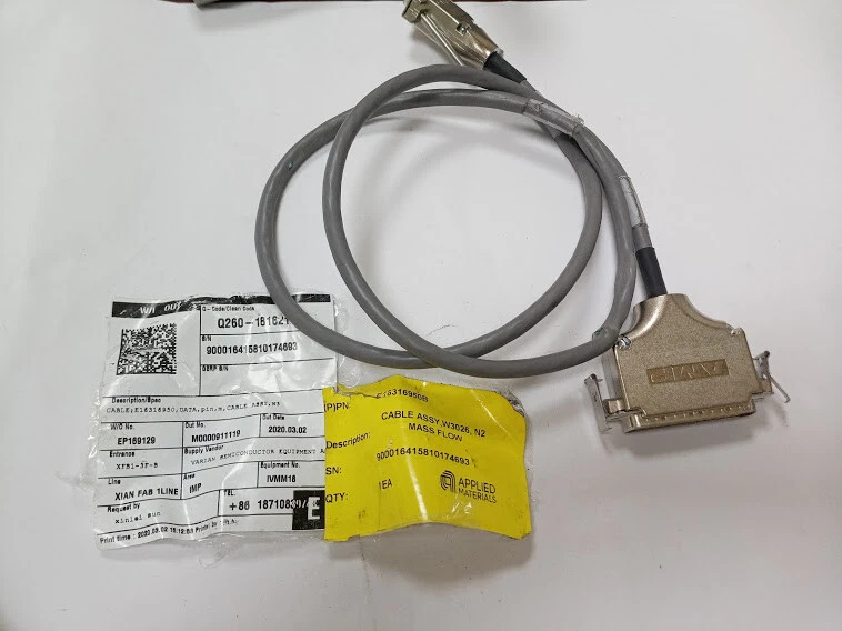 AMAT E16316950 cable assy. W3026 N2 Varian Semiconductor etch / CMP,CVD ...
