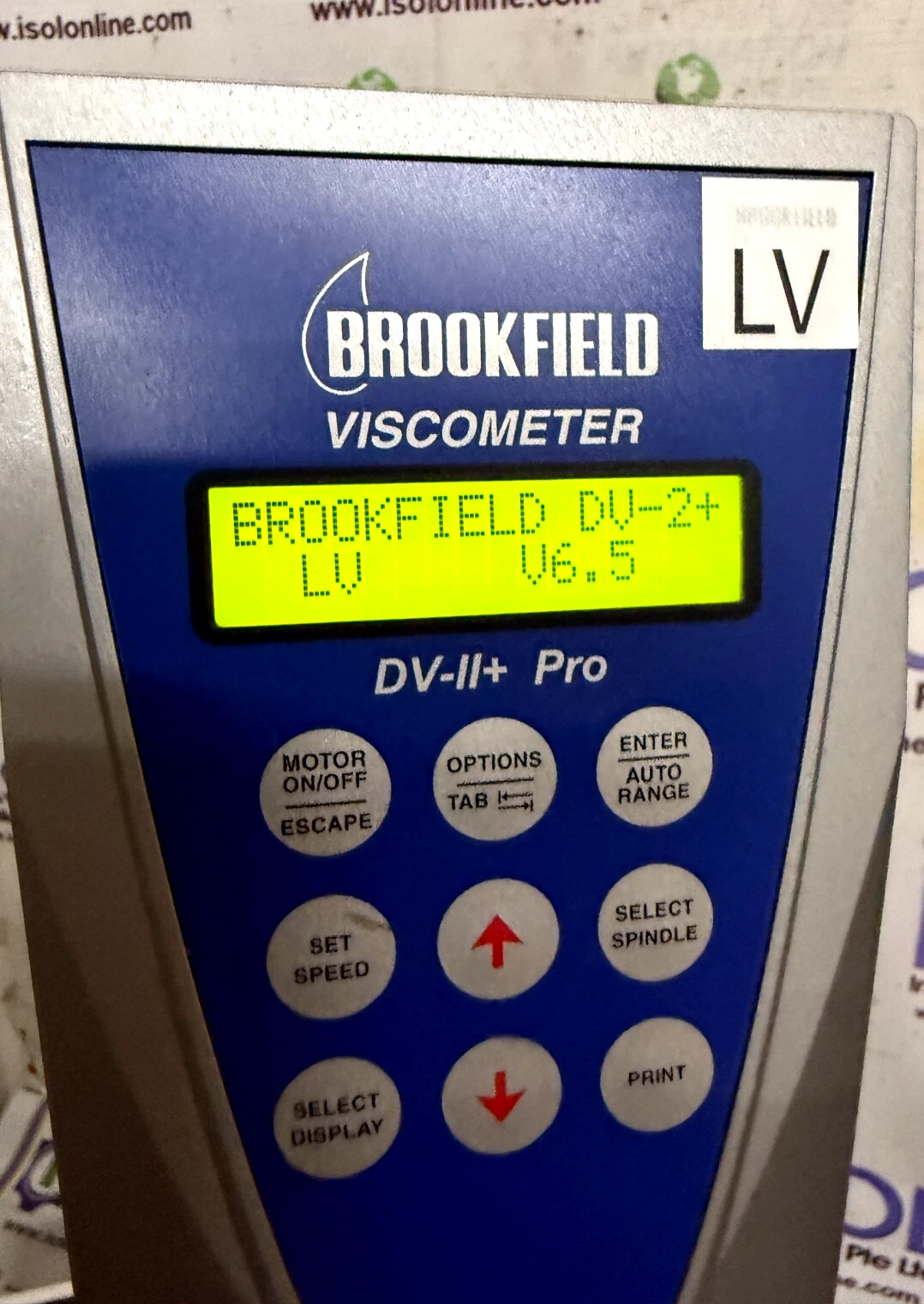 rookField DV-2+ Pro Viscometer DV-2+ LV V6.5 Brokfield LVDV-II+P Made ...