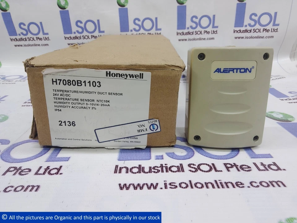 Honeywell H7080B1103 Temperature/Humidity Duct Sensor TH-155P-NA-MA-AC ...