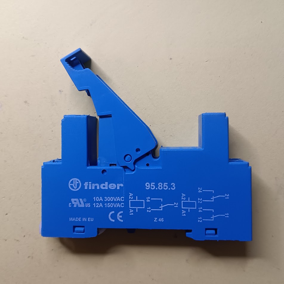 Finder 95.85.3 Relay Socket for 40 Series Electromagnetic Relays 8-pin ...