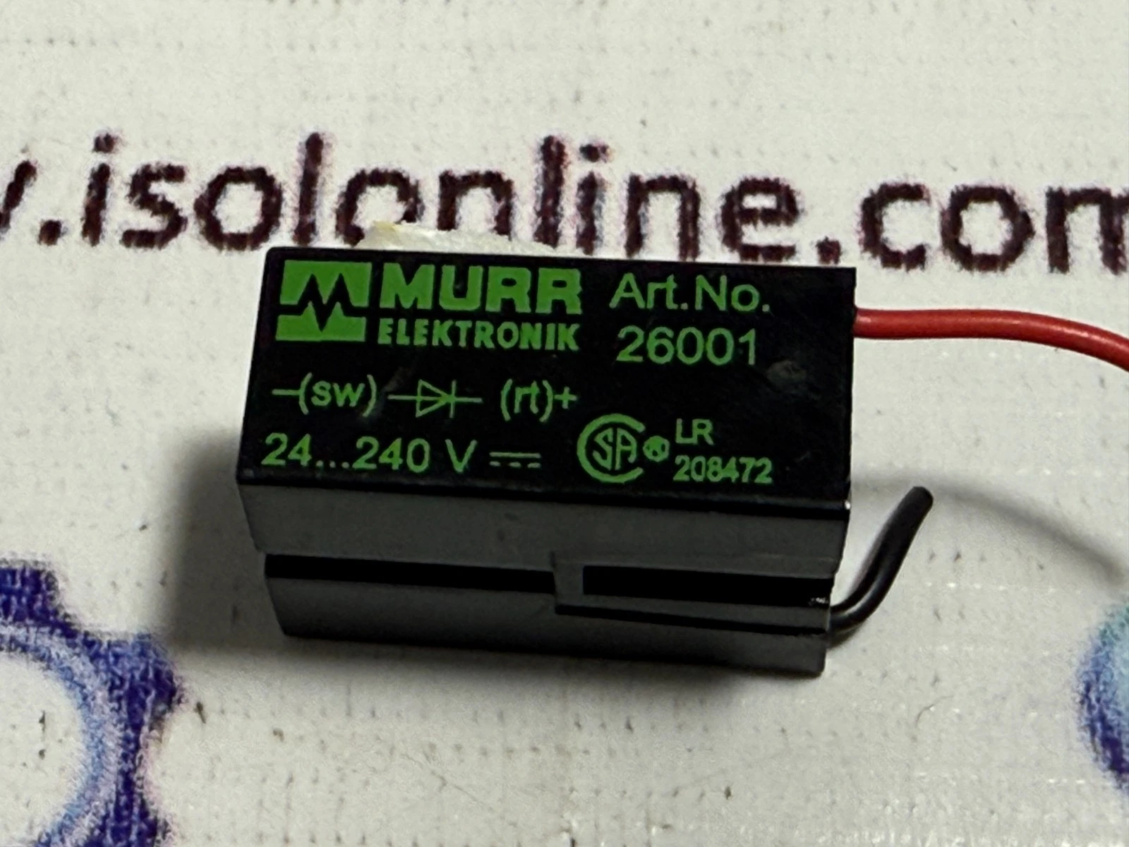 Murr Electronics 20011 Universal Contactor Suppressor Module 230VAC/DC