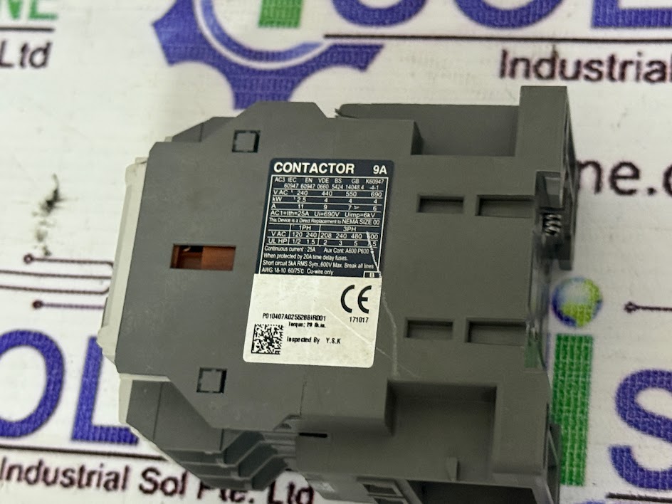 Terasaki TC-9b 3-Pole AC Magnetic Contactor 9A TemContact Series Japan