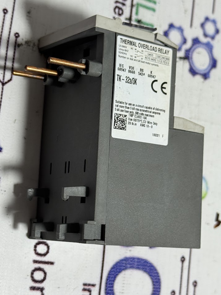Terasaki TK-32a/3K Thermal Overload Relay TemContact Series Made in Japan