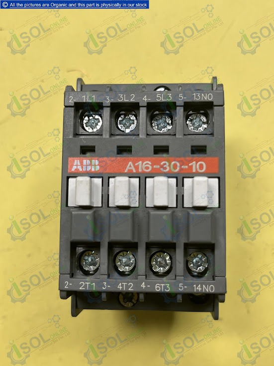 ABB A16-30-10 Contactor 3-Pole 9A 4kW 24VAC Coil HVAC Systems