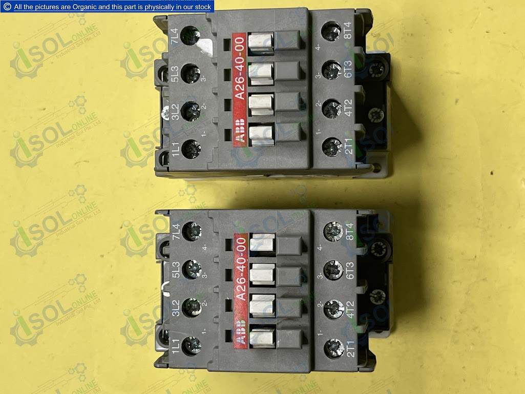 ABB A26-40-00 Contactor 4-Pole 26A 11kW AC Coil Industrial Contactor