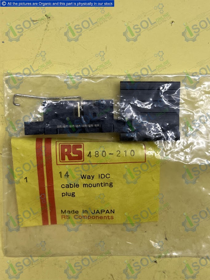 RS Components RS 480-210 14-Way IDC Cable Mounting Plug PRO Connector Japan