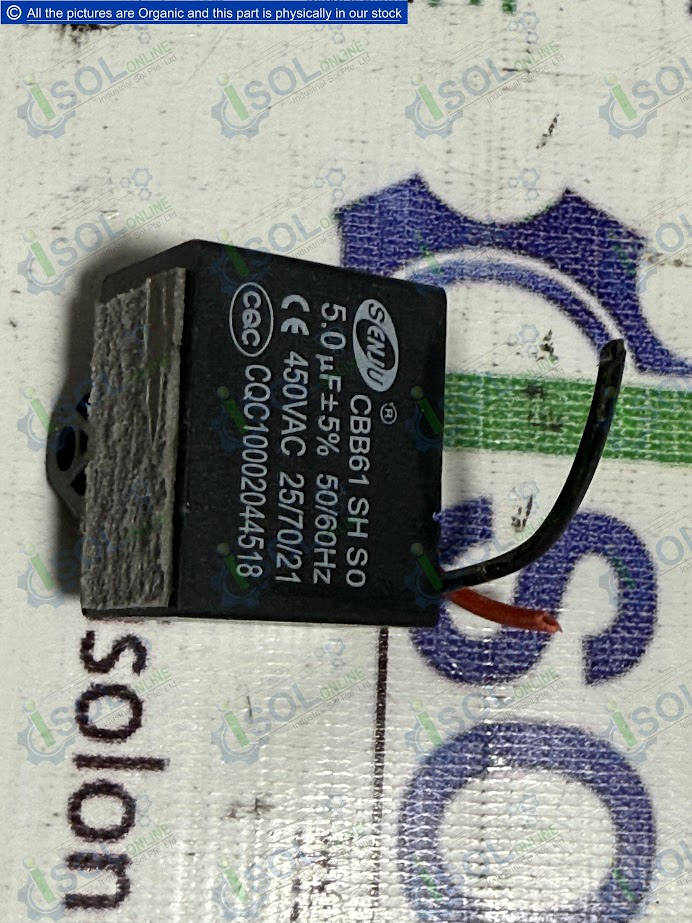 SENJU CBB61 SH SO Motor Run Capacitor 5.0 µF, 450V AC