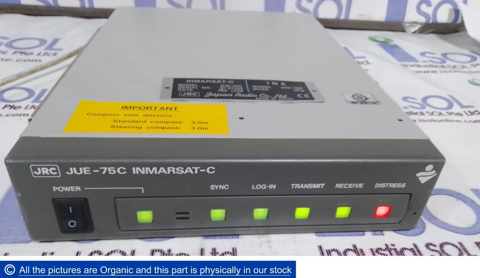 JRC JUE-75C Inmarsat-C IME NTF-78A Inmarsat Mobile Terminal Marine ...