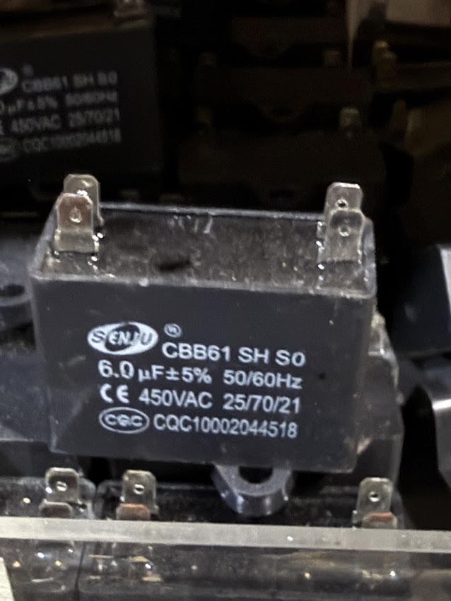 Senju CBB61 SH So capacitor Motor Run Capacitor 6.0µF 450V AC