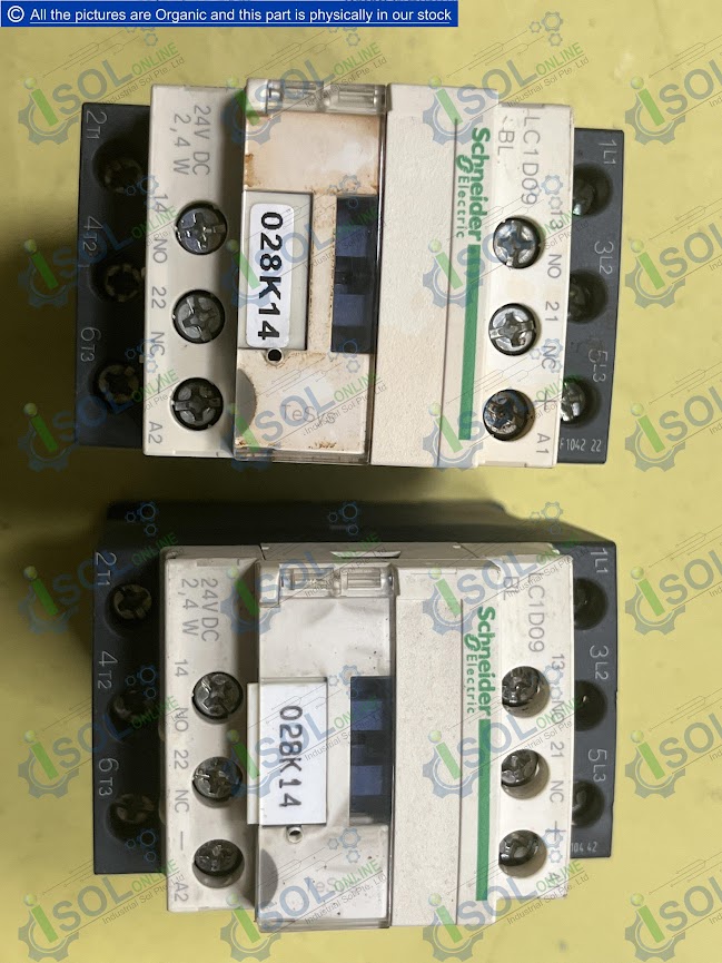 Schneider Electric TeSys LC1D09BL Contactor 24V DC 9A 3-Pole 1NO 1NC
