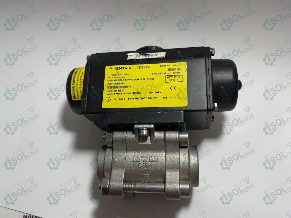 Pentair Keystone Figure 79U/E Pneumatic Actuator / KTM B16.34 PN70 316 ...