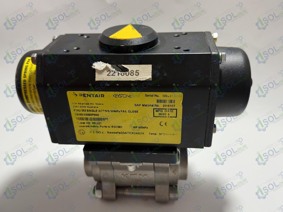 Pentair Keystone Figure 79U/E Pneumatic Actuator / KTM B16.34 PN70 316 ...