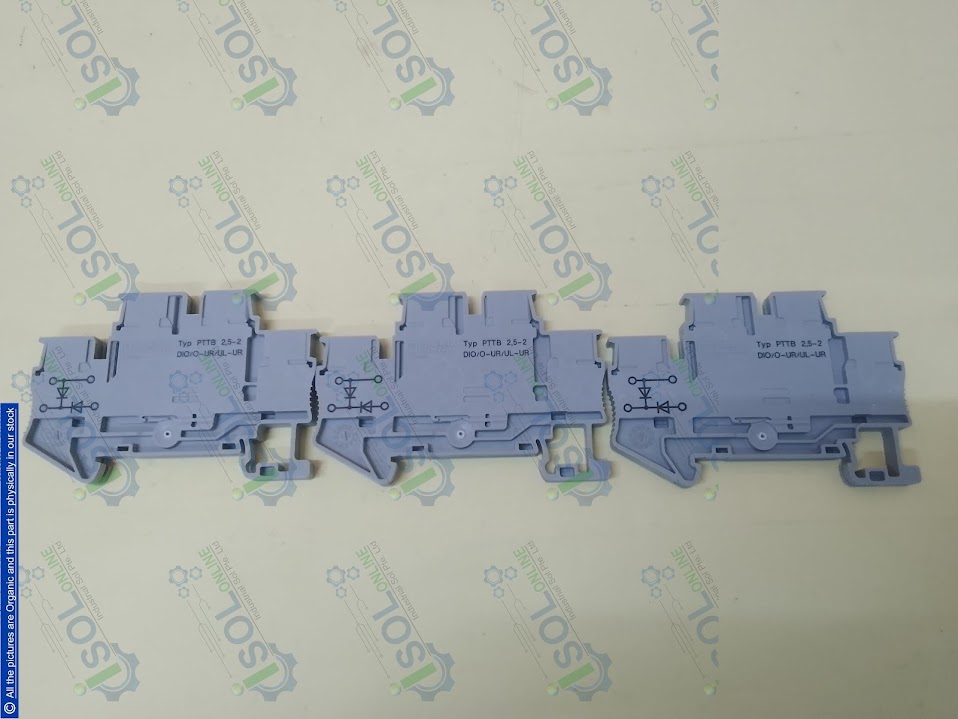 Phoenix Contact PTTB 2,5-2 DIO/O-UR/UL-UR Terminal Block DIN rail Lot of 3