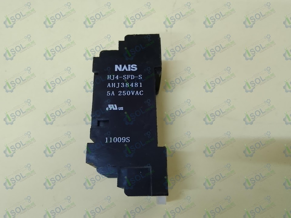 NAis HJ4-SFD-S Relay Socket for Power Relay 4-pole 240VAC HVAC Systems ...