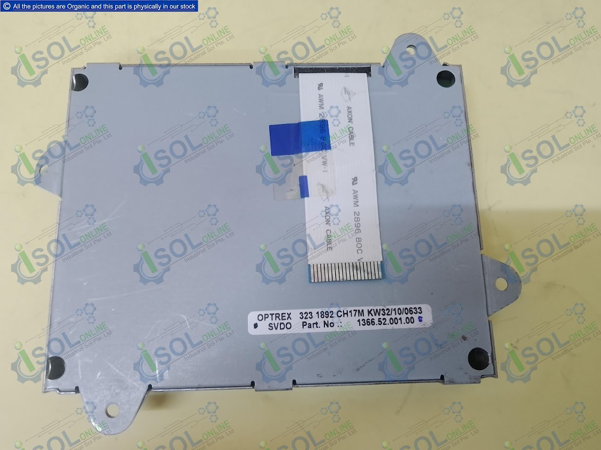 Optrex SVDO 323 1892 CH17M CNC & Industrial LCD Display P/N 1366.52.001.00
