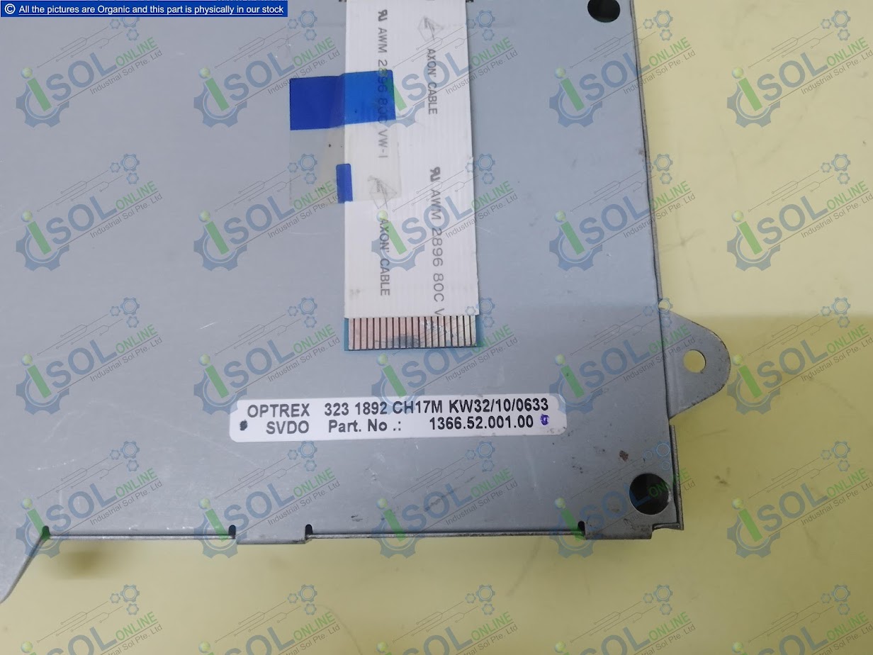 Optrex SVDO 323 1892 CH17M CNC & Industrial LCD Display P/N 1366.52.001.00