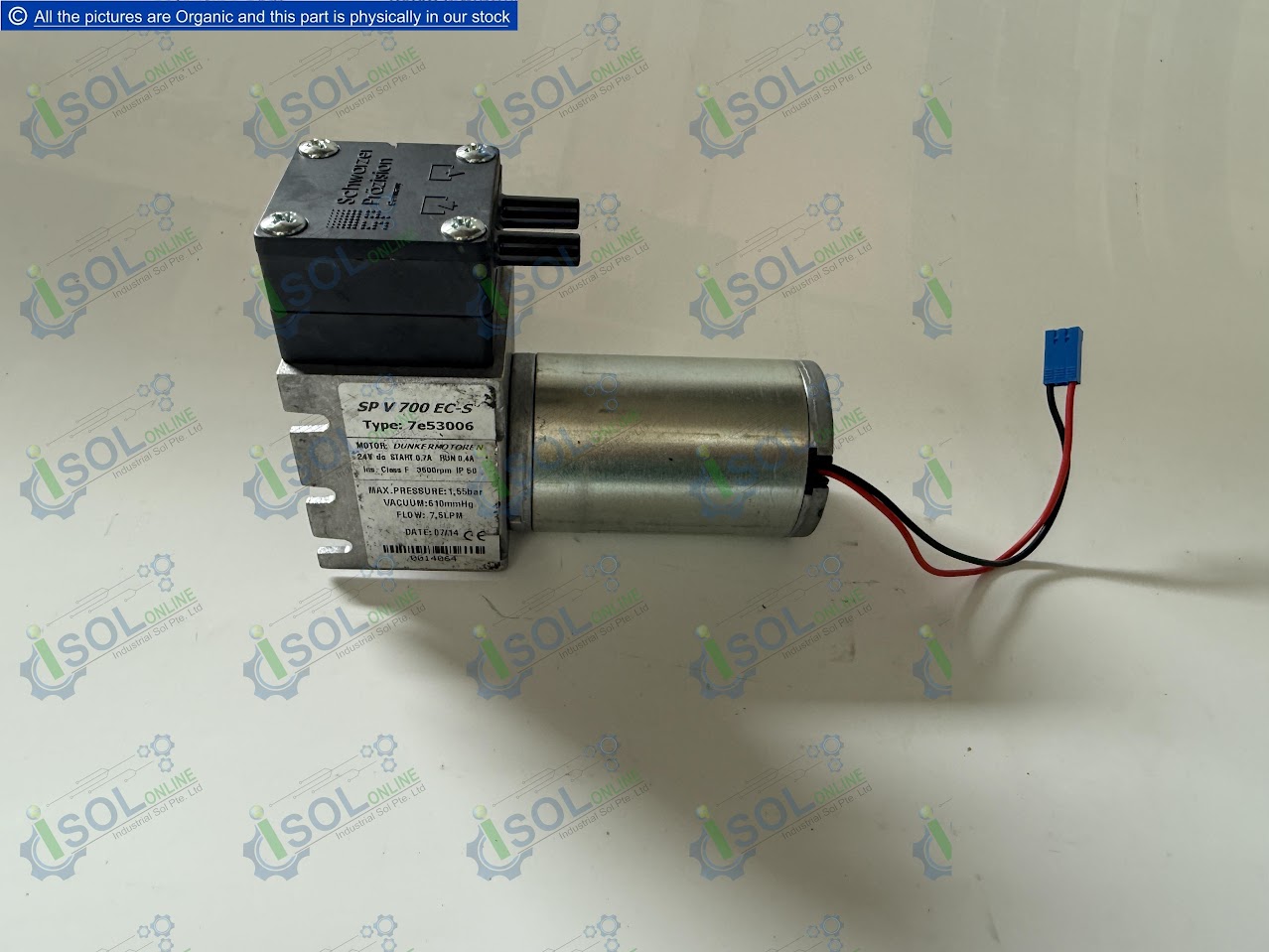 Schwarzer Prazision SP V 700 EC-S Eccentric Pump W/ Dunkermotoren ...