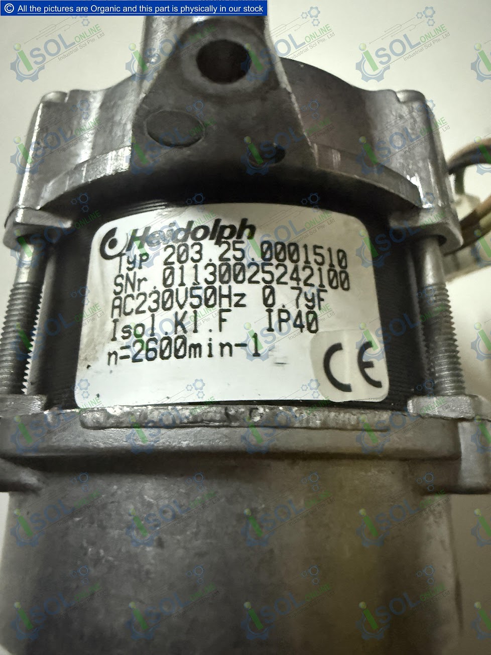 Heidolph 203.25.0001510 Motor for Rotary Evaporator 230V Lab Test Spare