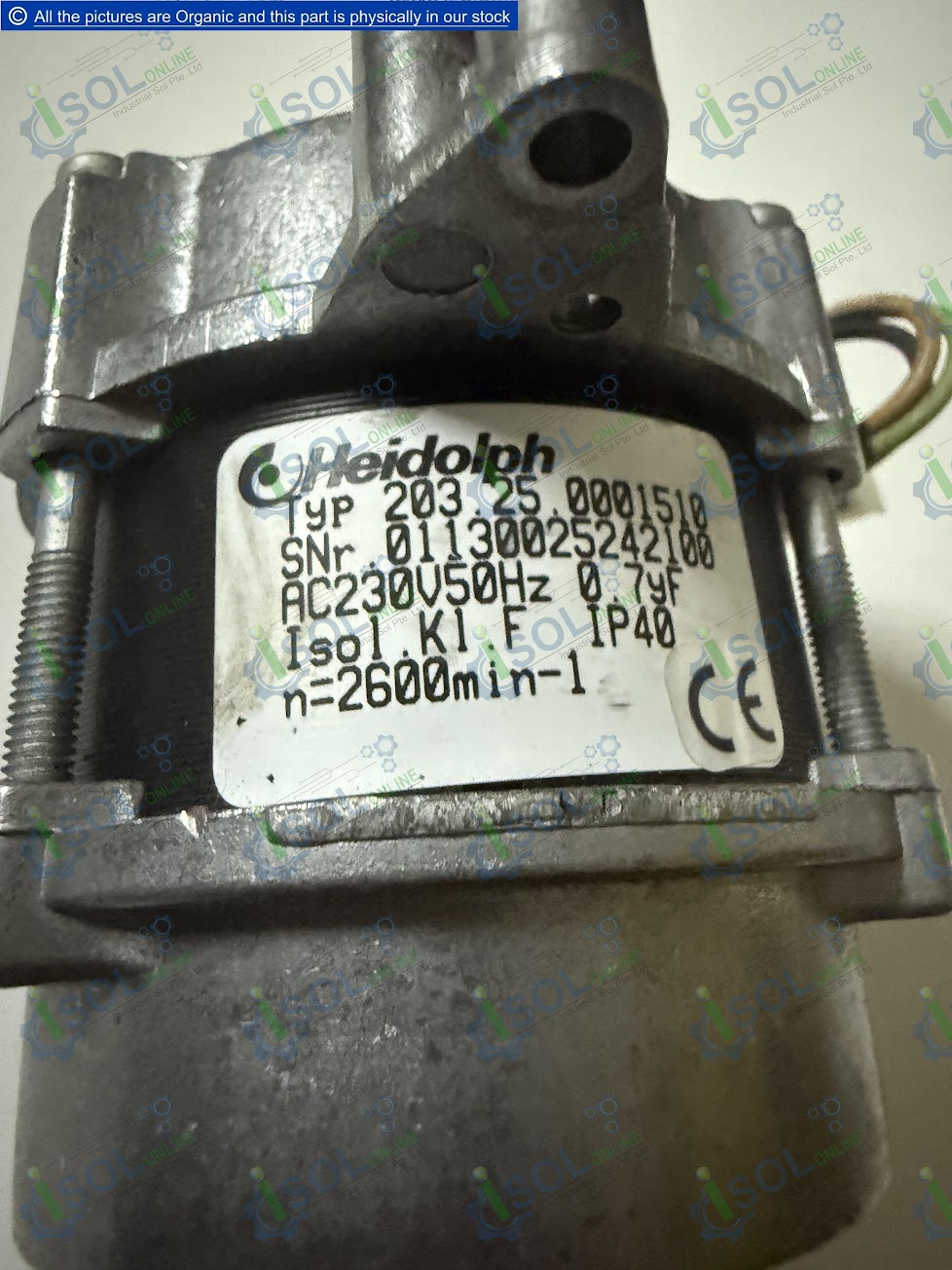 Heidolph 203.25.0001510 Motor for Rotary Evaporator 230V Lab Test Spare