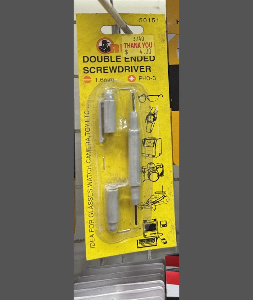 Orex 50151 Double-Ended Eyeglass Screwdriver Precision Repair Tool
